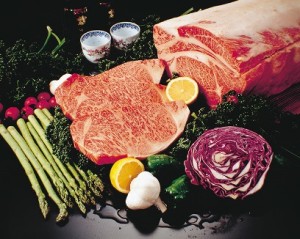 Eating Saga Beef with Sensei